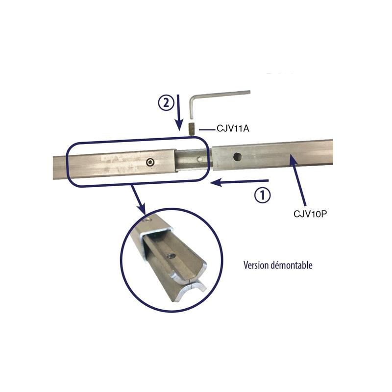Vink Vis de blocage pour barre de traction de vêleuse en 2 parties ...