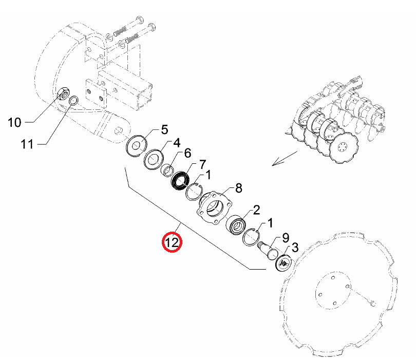 Palier complet 55510034 | Lemken