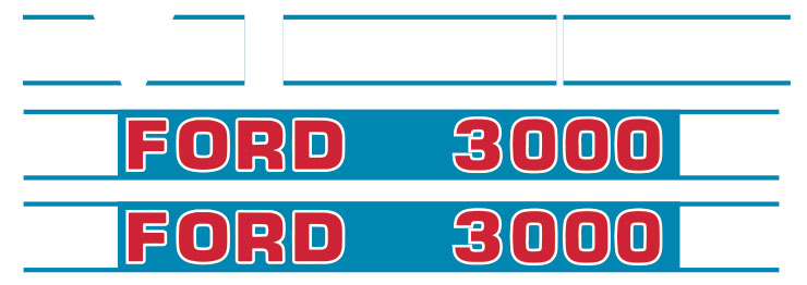 Decal Kit Ford 3000 | Ford Decalques & emblèmes - AGZ000380640
