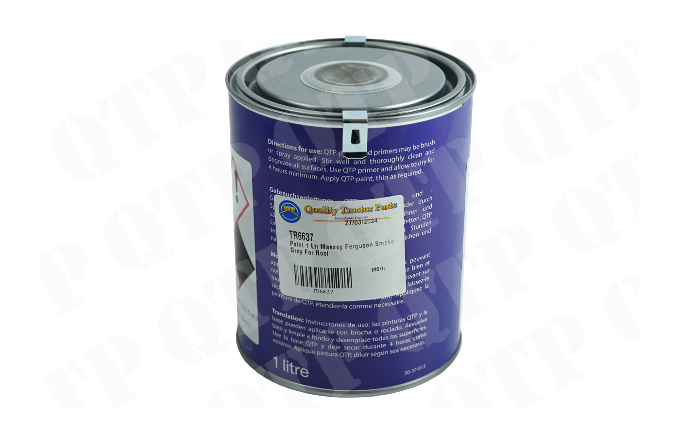 Peinture 1 Ltr Massey Ferguson Gris Fumée Pour Toit Peintures et spray ...