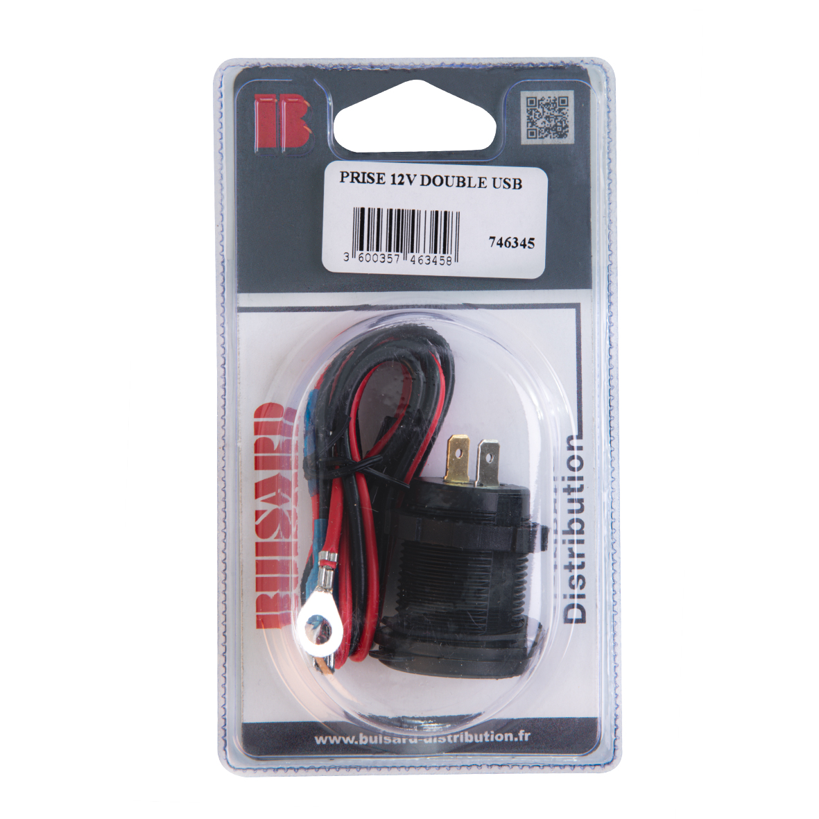 HF-PRISE 12V DOUBLE USB Pièce électrique pour tracteur - AGZ000506249
