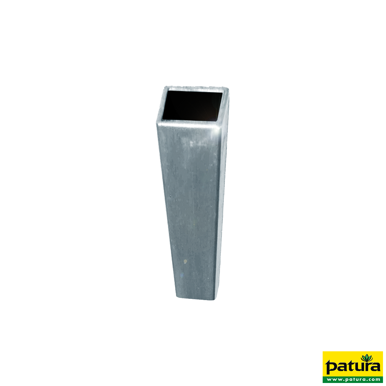 Tube carré galvanisé 60 x 60 x 2 mm, pour fixation bat-flanc logette flexible, longueur 6 m ...