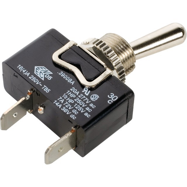 Interrupteur a levier metal 2 positions on-off 2 bornes blister ...