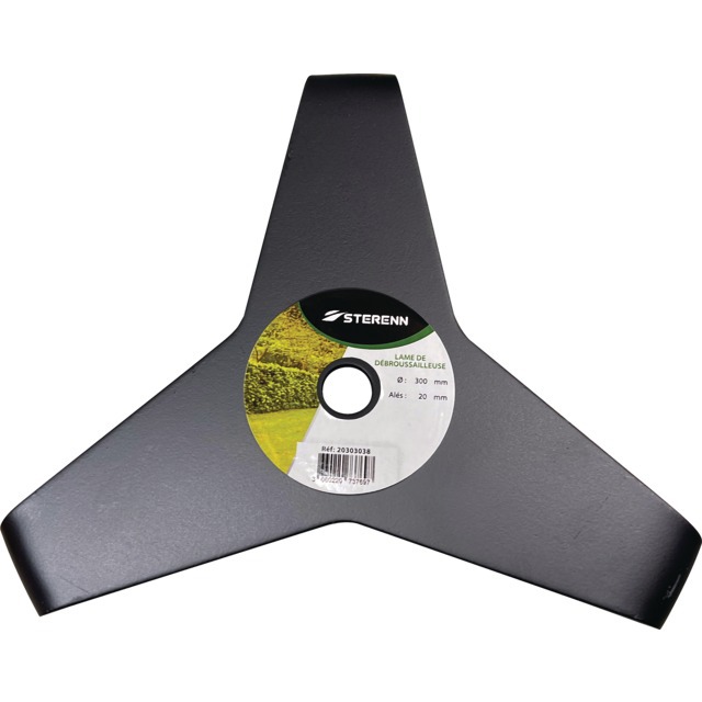 Lame debroussailleuse ronce 3 dents 300mm al 20mm Lames de débroussailleuses - AGZ000635723