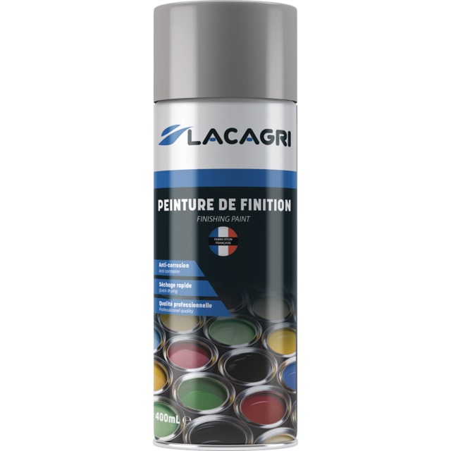 Peinture de finition gris metal manitou ral 9007 aerosol 400ml lacagri ...
