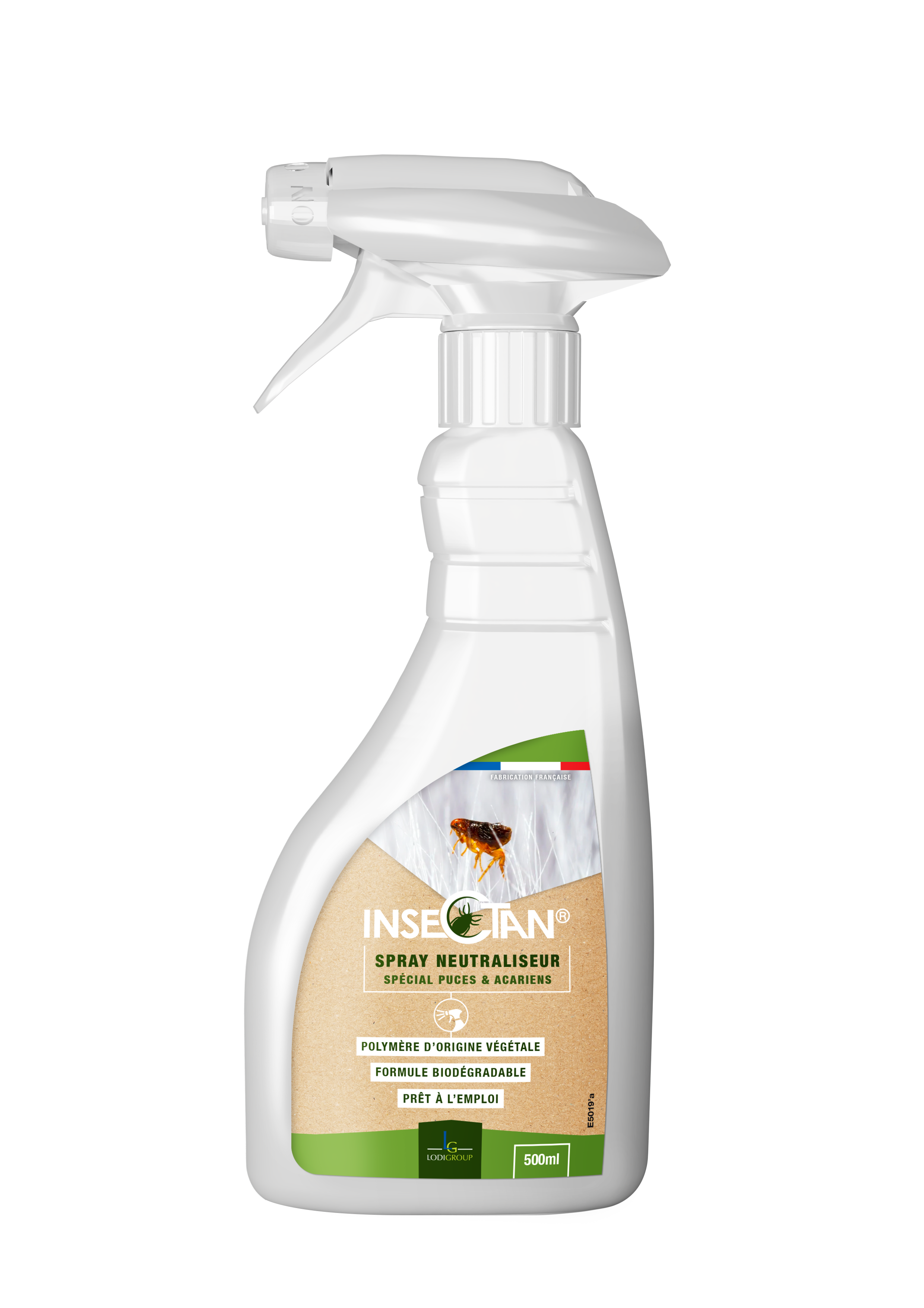 INSECTAN SPRAY NEUTRALISATEUR Puces et acariens Spray 500ml Piège ...