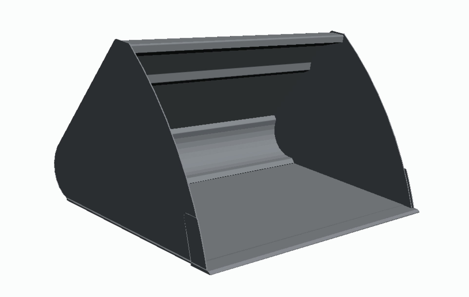 Godet grand volume XXL 2400 mm attache Manitou Agromanut GUGVV Godet ...