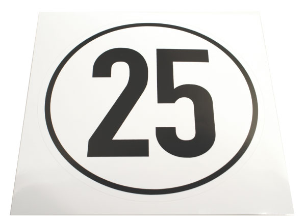 Autocollant 25 km
