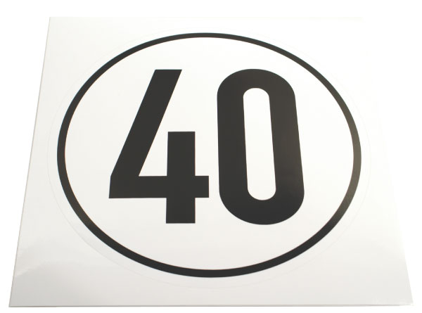 Autocollant 40 km