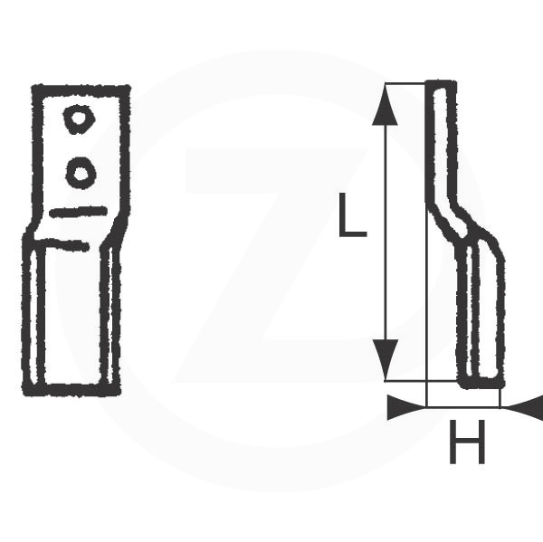 Dent rotalabour Howard Gauche Adaptable