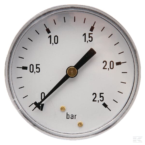 Manomètre Ø63 0-2,5bar ¼ ar. Manomètre hydraulique - AGZ000575048