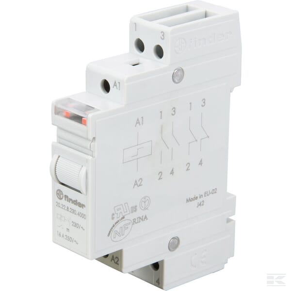 Relais progress 2NO 16A 230VCA Fusibles & relais - AGZ000563705