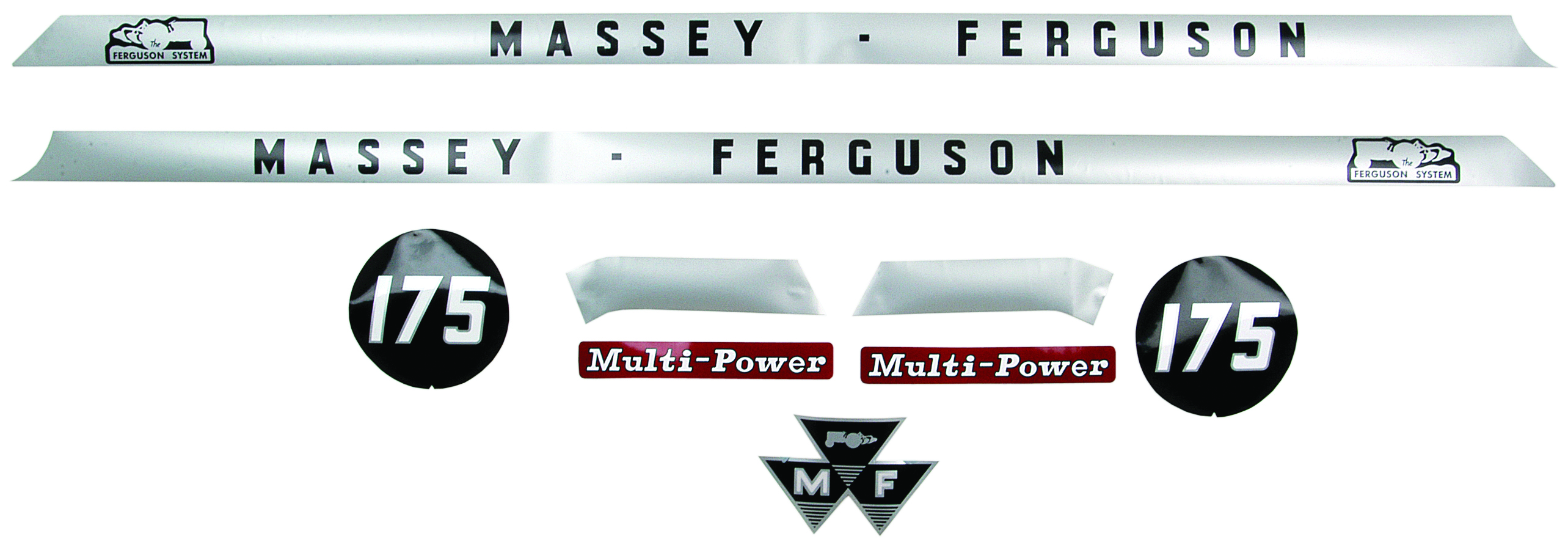Kit autocollants 175 Massey Ferguson