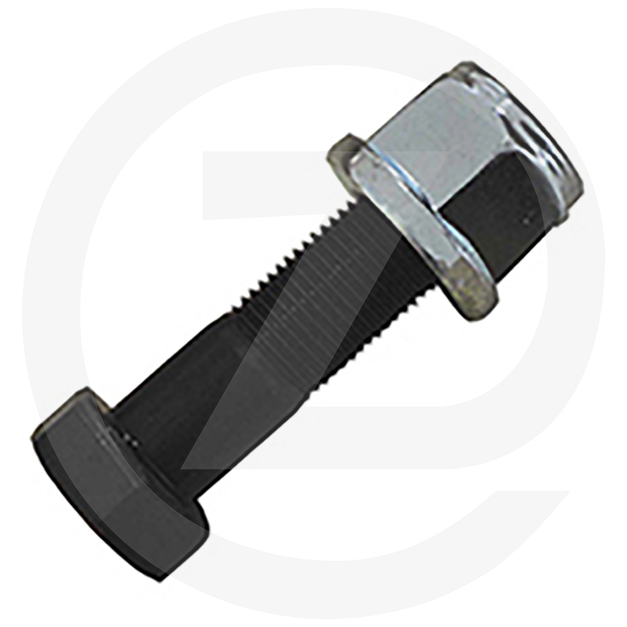 Boulon th avec ecrou nylstop a embase - 12.9 ø 16 x 1.5 x 60 noir (25 ...