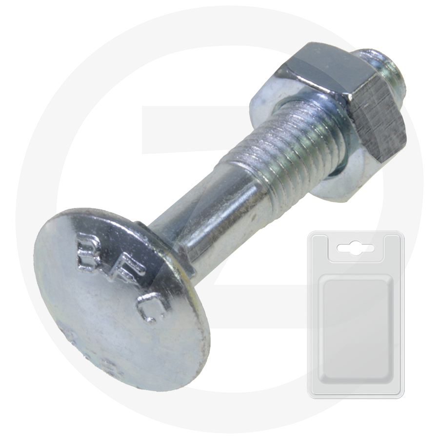 Boulon trcc - din 603/555 m8 x 60 mm (bl. 5 pcs) Boulons - AGZ000588686