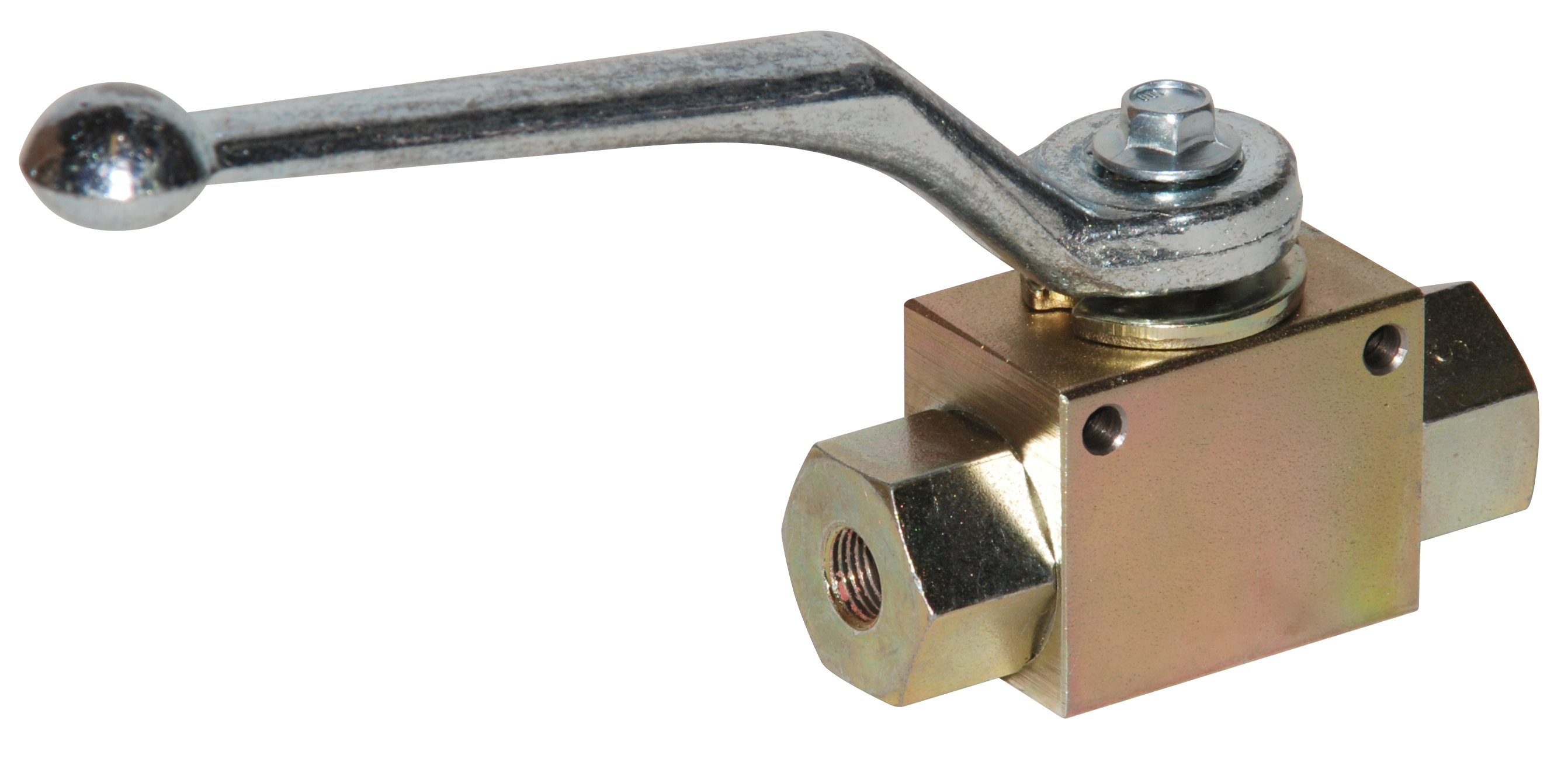 Vanne a 2 voies avec trous de fixation bsp 1/2 Vanne hydraulique 2 ...