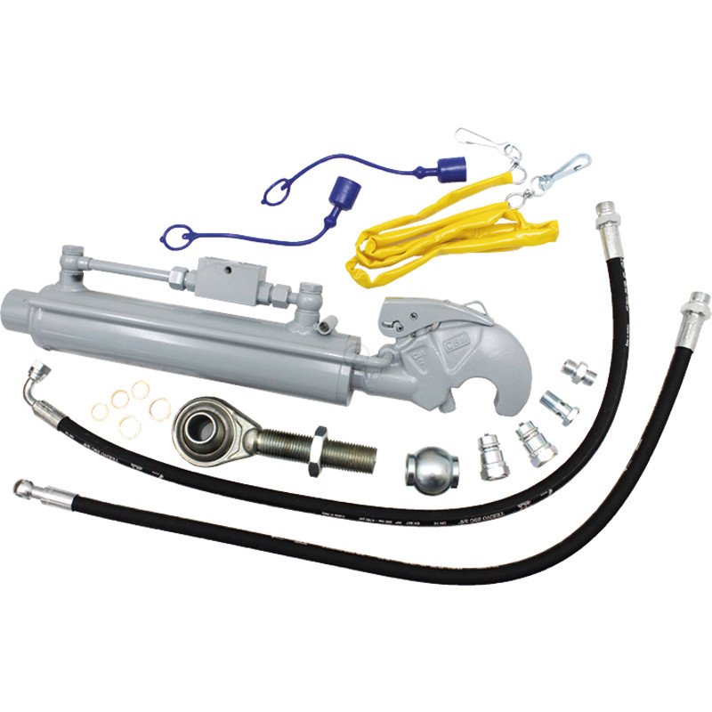 Barre de poussée hydraulique Cat.2/2 L585-825 mm avec kit flexible