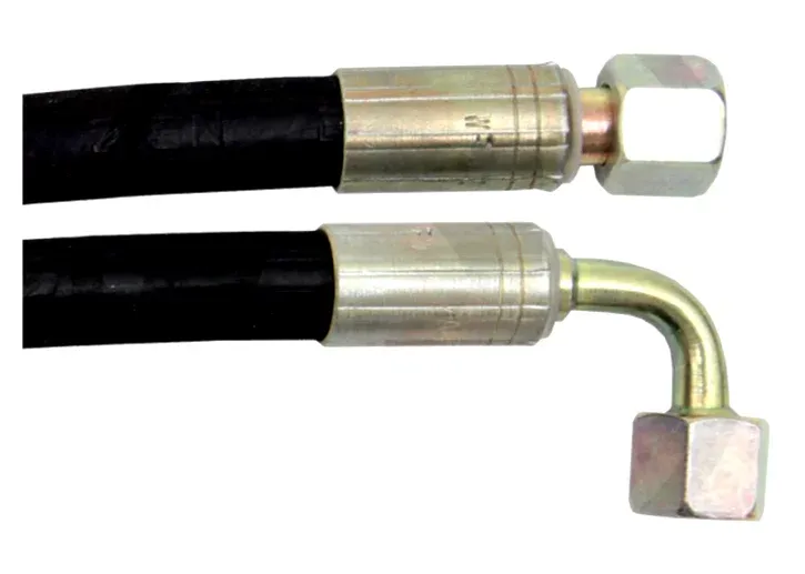 Flexible hydraulique PSN210 Droit - Coudé 90° M18x1.5 L800 mm