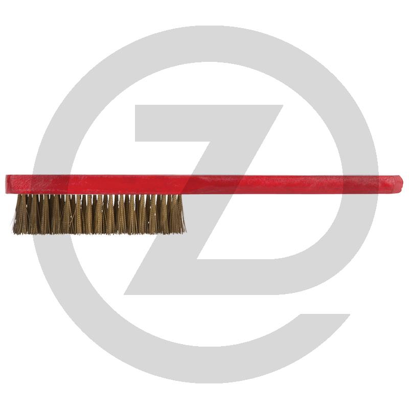 KS Tools BRONZE Handbürste, Zinnbronzedraht, gewellt, 4 Reihen Abrasif ...