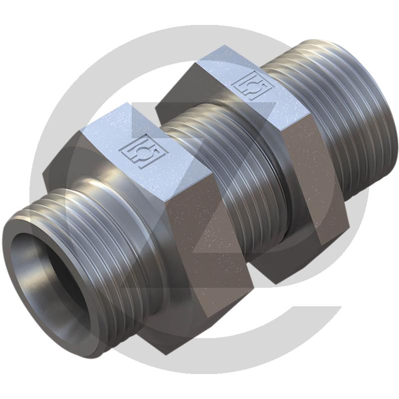 X-UCL 15 L - Raccord passe-cloison droit Raccord droit Mâle - Mâle - AGZ000786508