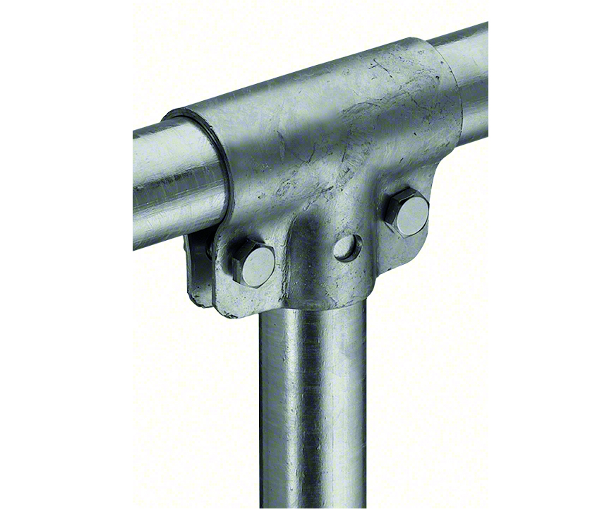 Te 3 tubes 1'' 12 2 boulons m10x30 Accessoires et fixations de barrière ...