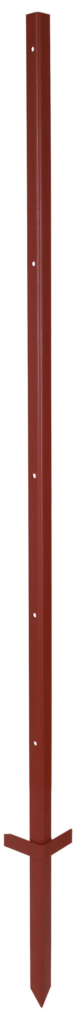 Piquet d'angle acier rouge, 150cm, 5T, double bêche Piquet fer ...
