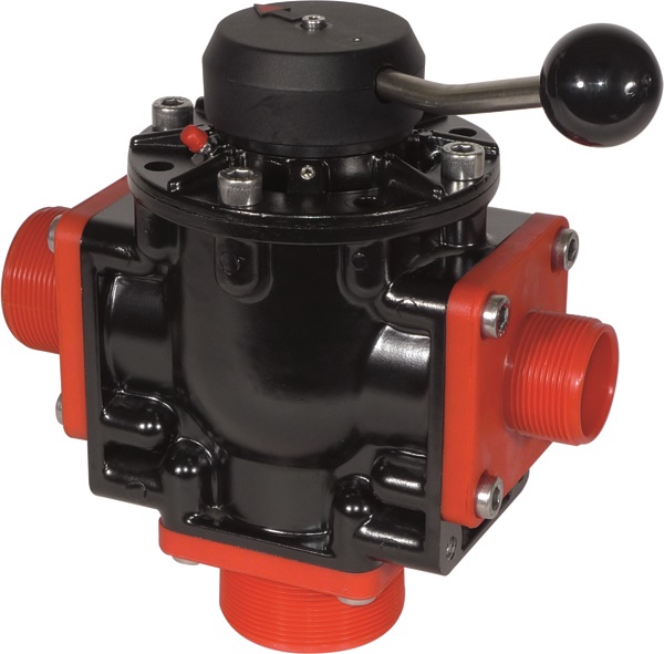 Vanne pulverisateur manuelle 3 voies 1''1/2 Adaptable