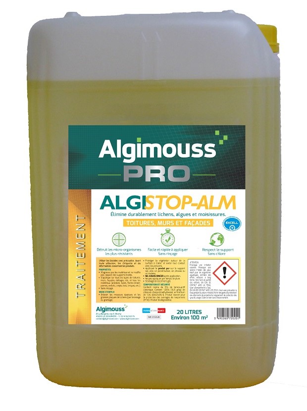 ALGISTOP ALM 20 L - Traitement curatif et préventif toiture, mur et ...