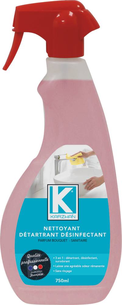 Nettoyant détartrant désinfectant spécial sanitaire - flacon spray de ...